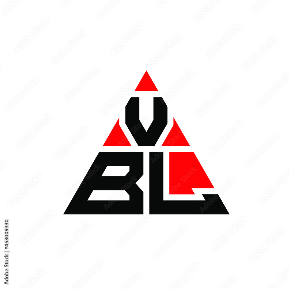 VBL triangle letter logo design with triangle shape. VBL triangle logo ...