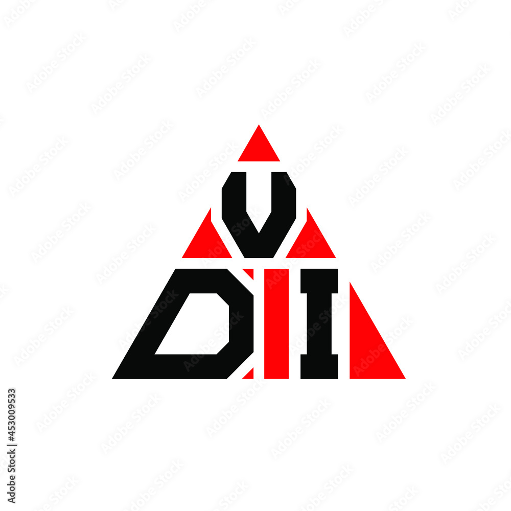 VDI triangle letter logo design with triangle shape. VDI triangle logo ... VDI triangle letter logo design with triangle shape. VDI triangle logo ...