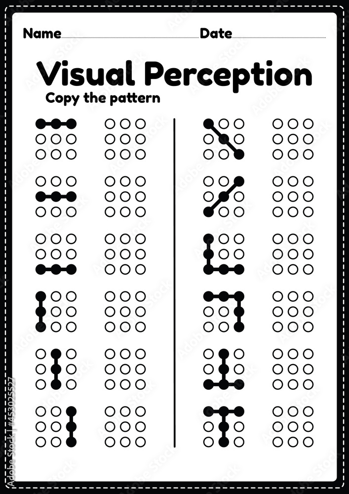 Visual perceptual skills activity of alphabet letters worksheet for ...