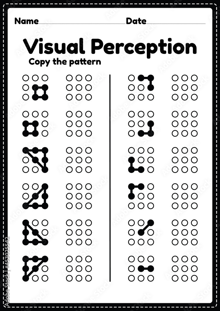 Visual perceptual skills activity of alphabet letters worksheet for ...