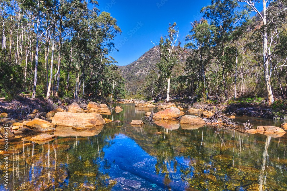 Little river in nattai wilderness, wollondilly, NSW, Australia. this ...