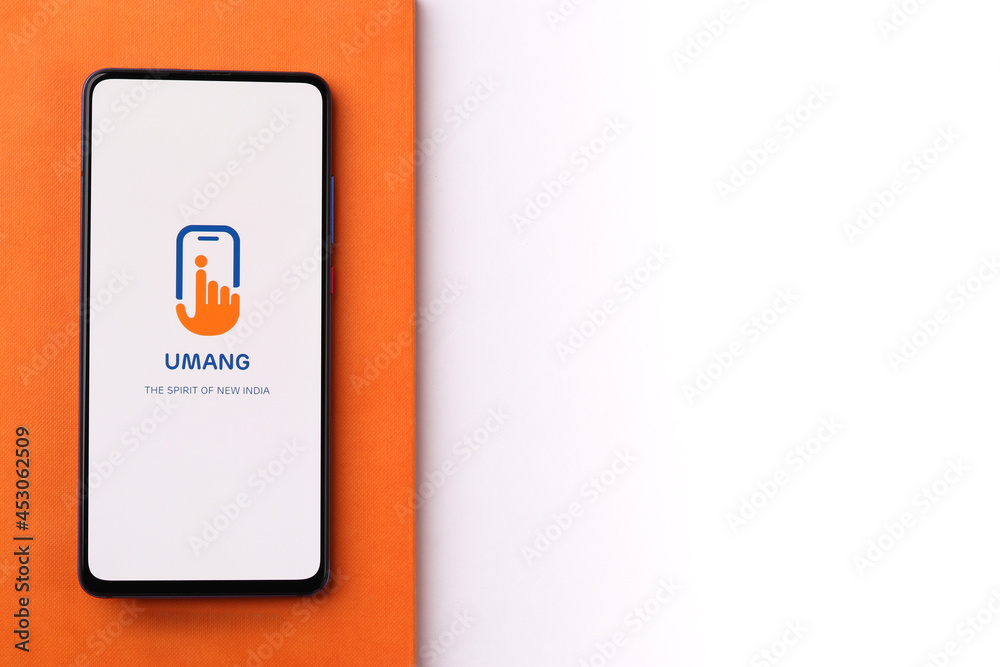 Assam, india - March 10, 2021 : UMANG app logo on phone screen stock ...