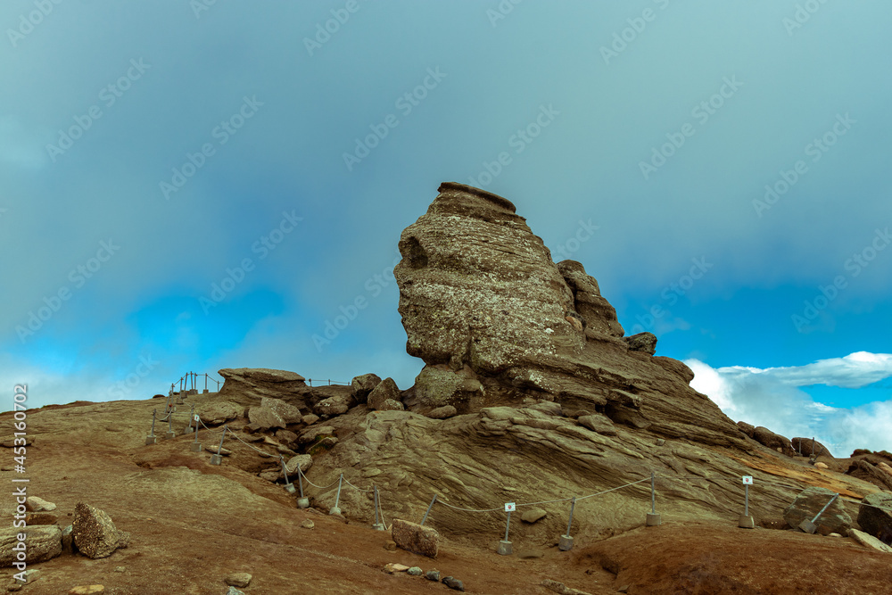 Photography of The Sphinx from Bucegi mountains,Romania. A rock shaped ...