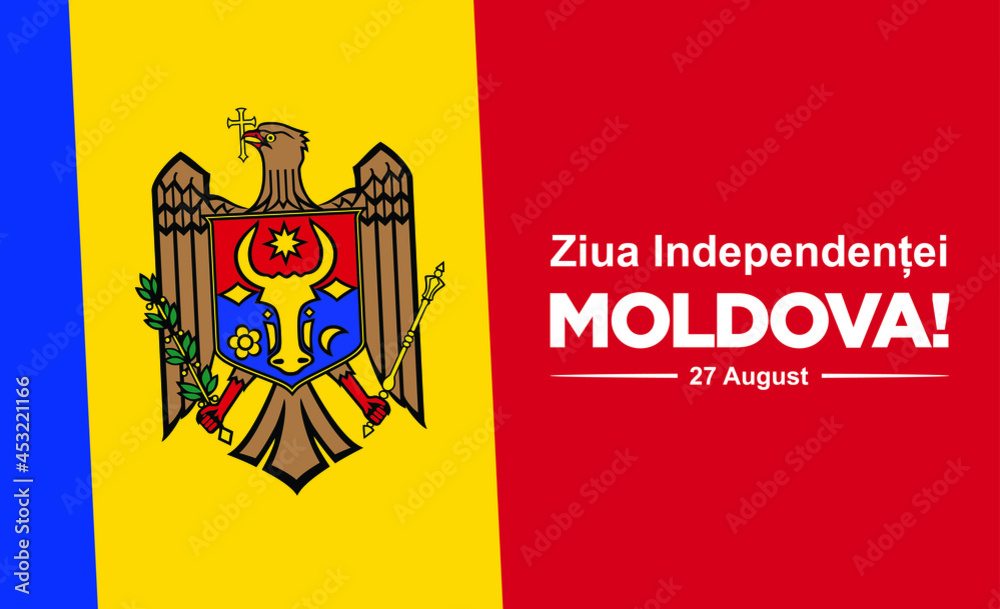 Ziua Independente (Moldovan text translate: Independence day of Moldova ...