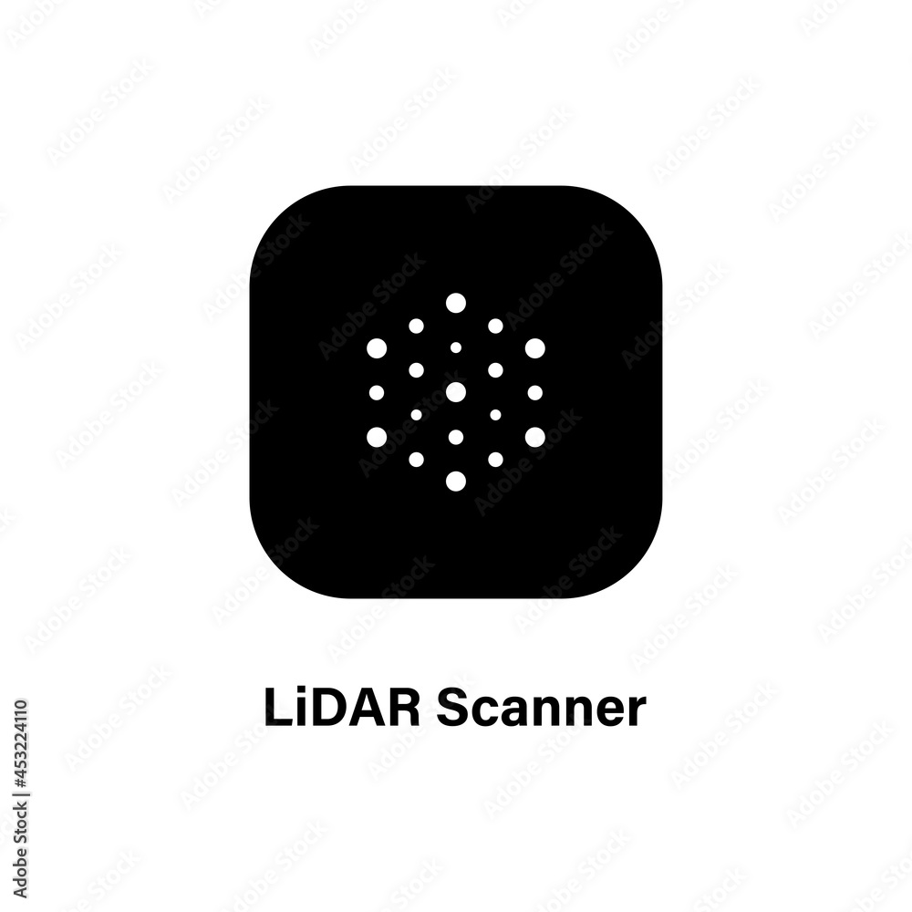 Lidar scanner icon symbol vector. Stock Vector | Adobe Stock