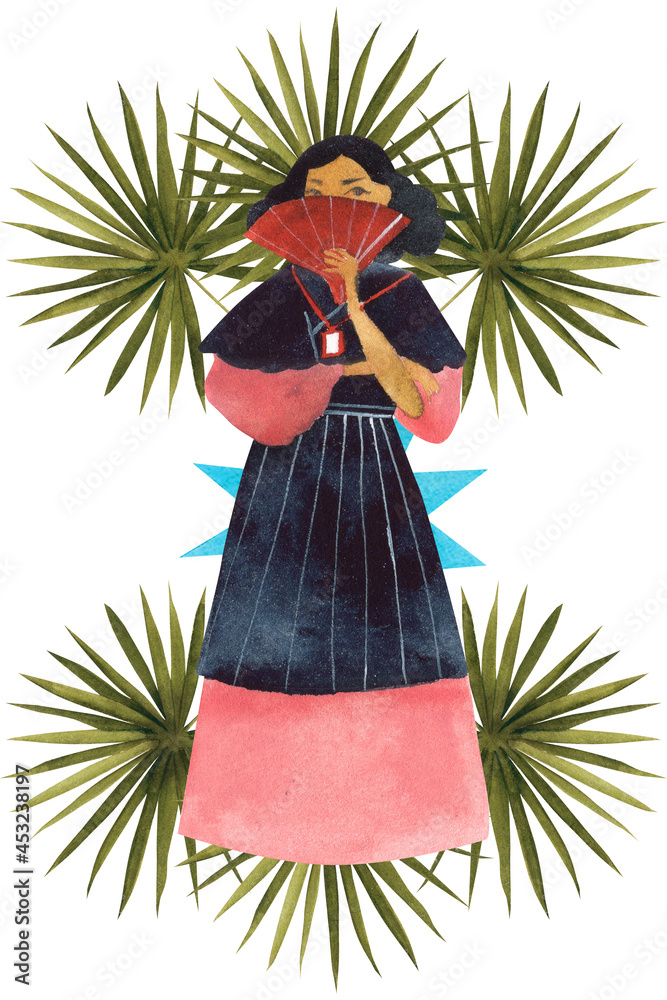 Maria Clara Stock Illustration | Adobe Stock