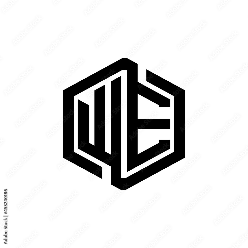 WE letter logo design with white background in illustrator, vector logo ...