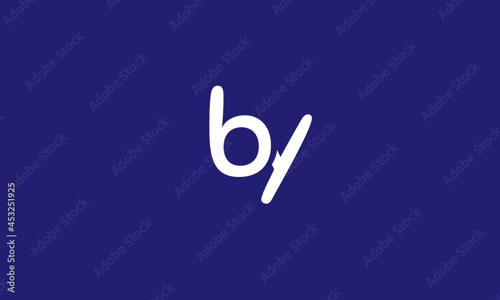Alphabet letters Initials Monogram logo BY, YB, B and Y Stock Vector ...
