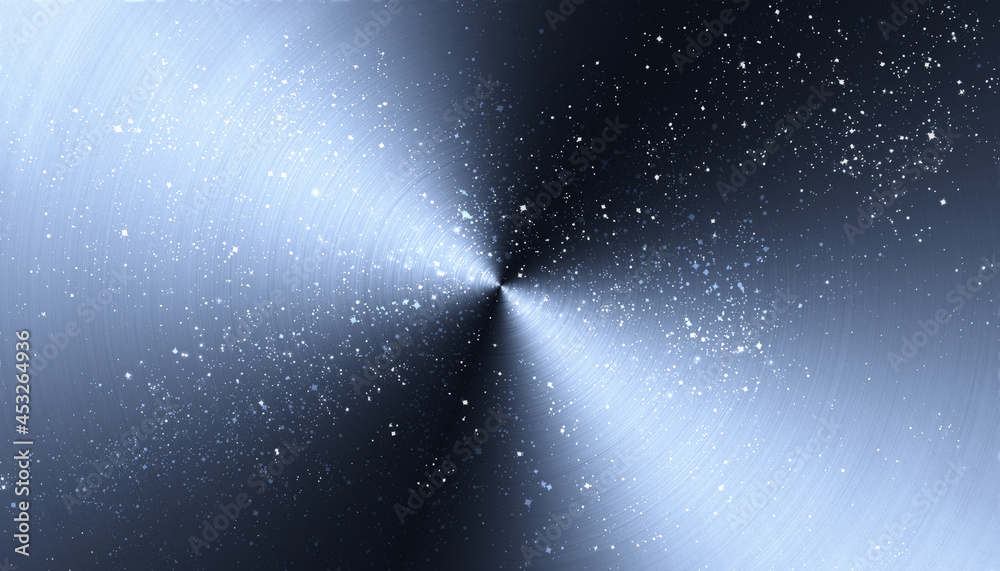 brushed silver design with light effect and star dust for your own ...