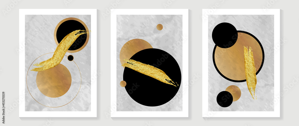 Abstract Math art background vector. Modern block color art wallpaper ...