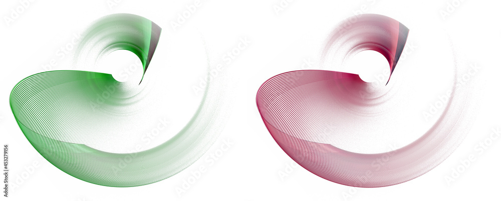 Graphic design elements set. Logo, symbol, sign, icon. 3d rendering. 3d ...