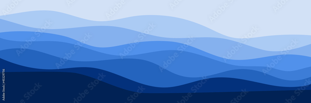 blue wave pattern vector illustration good for web banner, ads banner ...