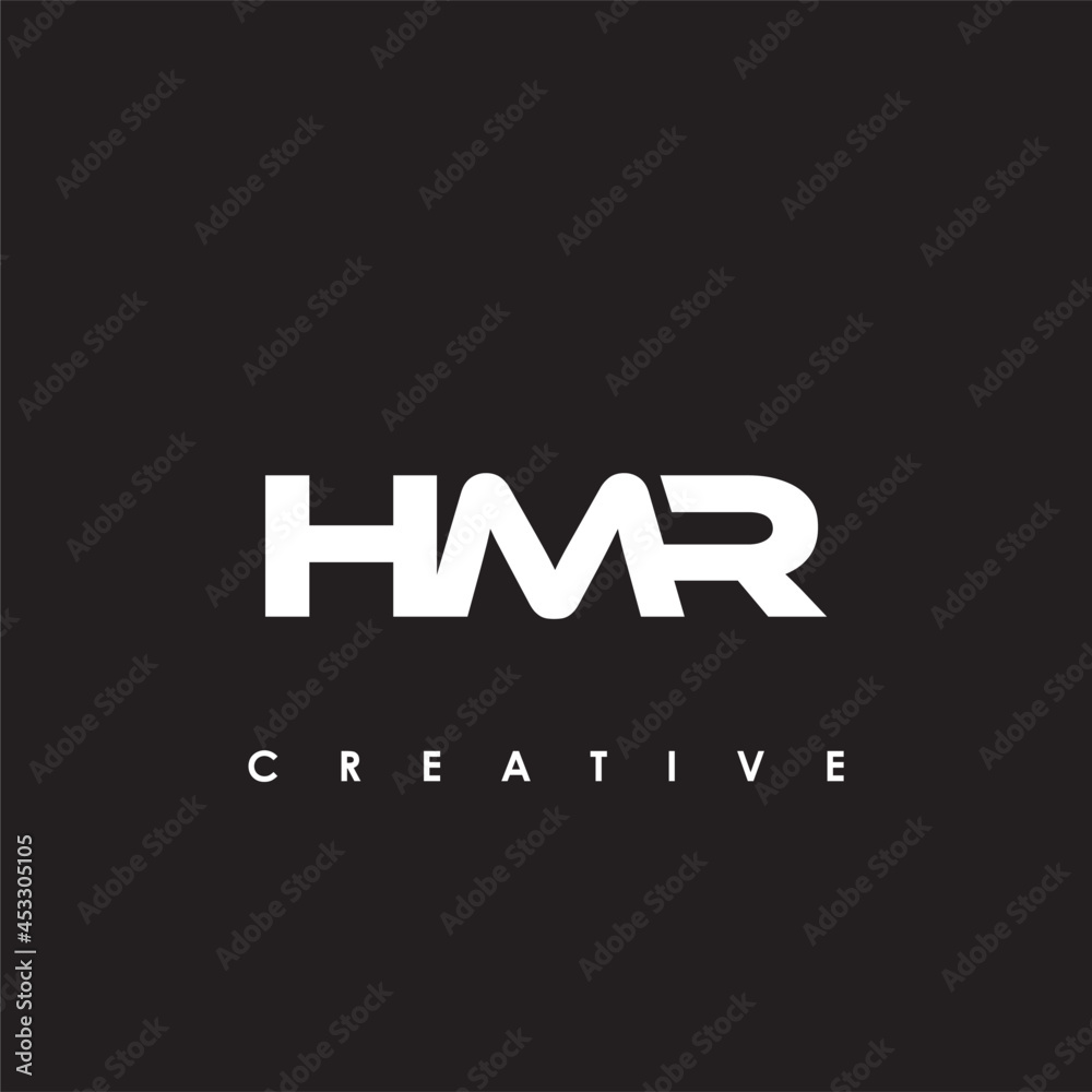 HMR Letter Initial Logo Design Template Vector Illustration Stock ...