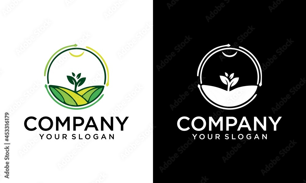 agriculture vector , farming logo vector. Agriculture concept logo ...