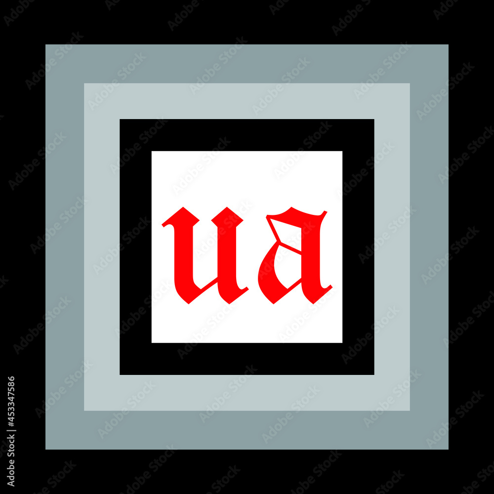 UA.UA letter logo design.creative letter logo design.uniq letter logo ...