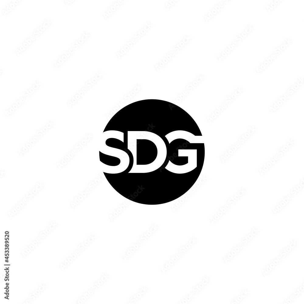initial letter SDG circle monogram logo vector Stock Vector | Adobe Stock