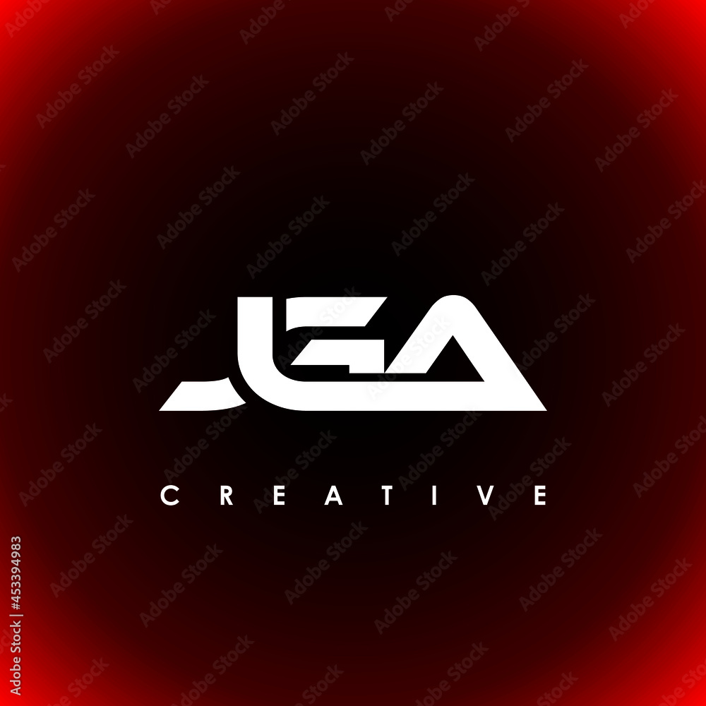 JGA Letter Initial Logo Design Template Vector Illustration Stock ...
