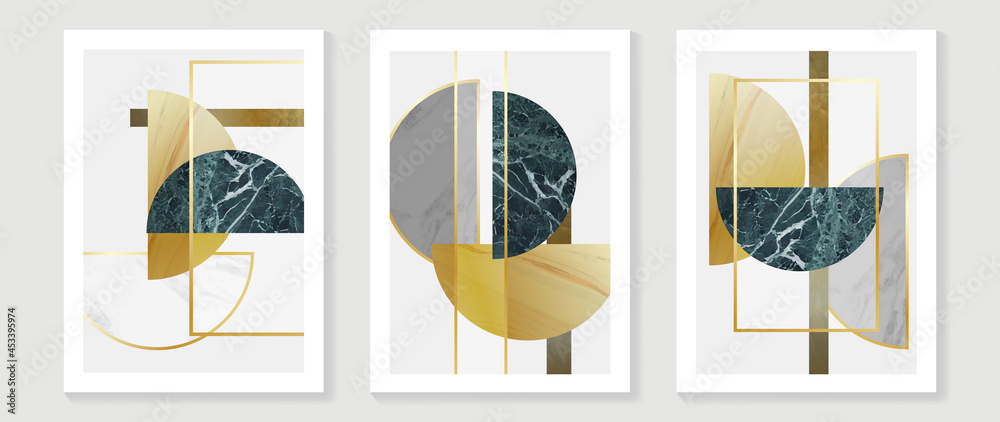 Abstract Math art background vector. Modern block color art wallpaper ...