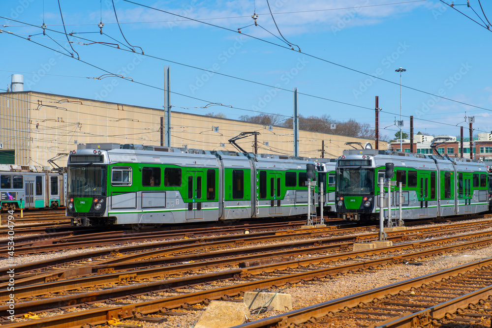 Boston Metro MBTA Green Line Type 9 modern fleet by CAF USA at ...