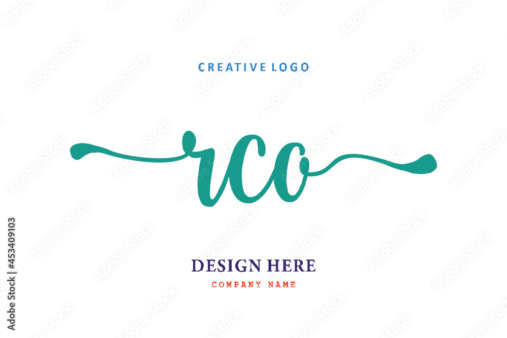 RCO lettering logo is simple, easy to understand and authoritative ...