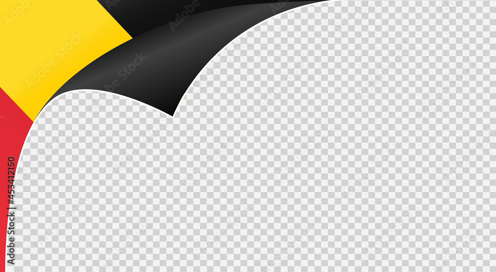 Curled corner Ireland flag isolated on png or transparent background ...