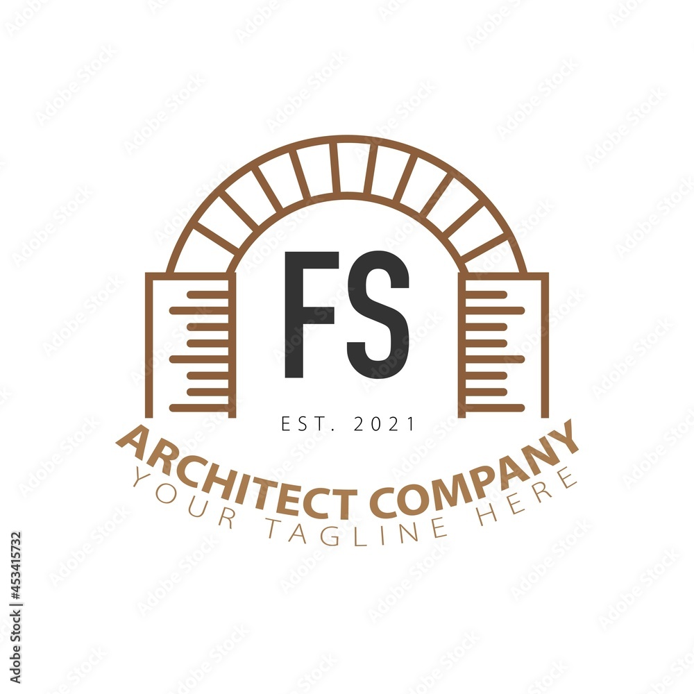 Initial Letter FS premium construction logo design template ...