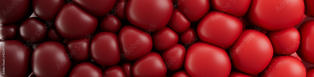 Abstract wallpaper created from Red and Maroon 3D Balloons ...