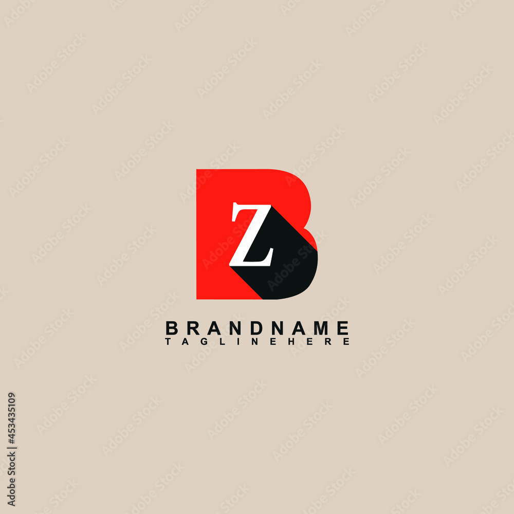 consists of letters B and Z alphabet logo that combines 2 letters into ...