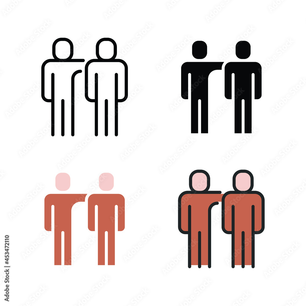 Hands on shoulders symbol of Team, Teamwork, community member ...