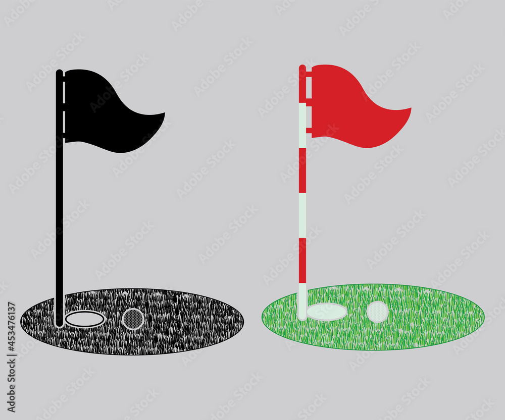 Golf Flag Illustration at Jerry Grantham blog