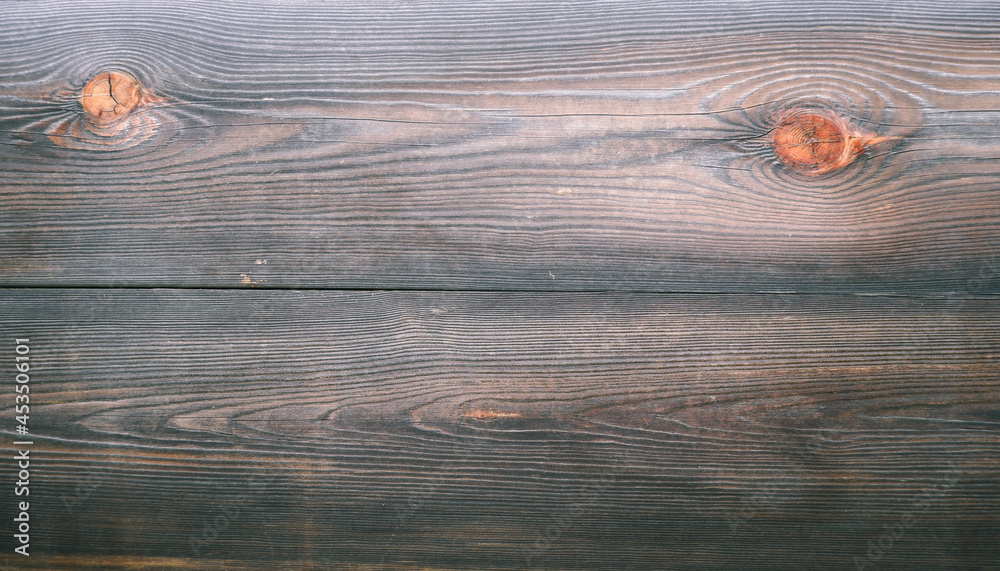 The surface of an old weathered wooden oak slab. Aged wood texture. Oak ...