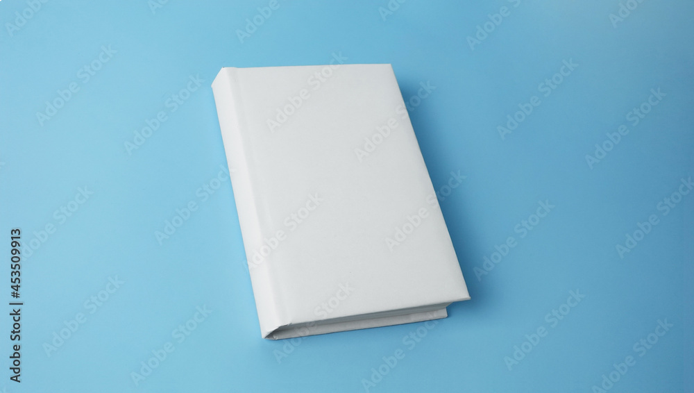 Book cover template mock up. Blank book cover for design. Stock Photo ...