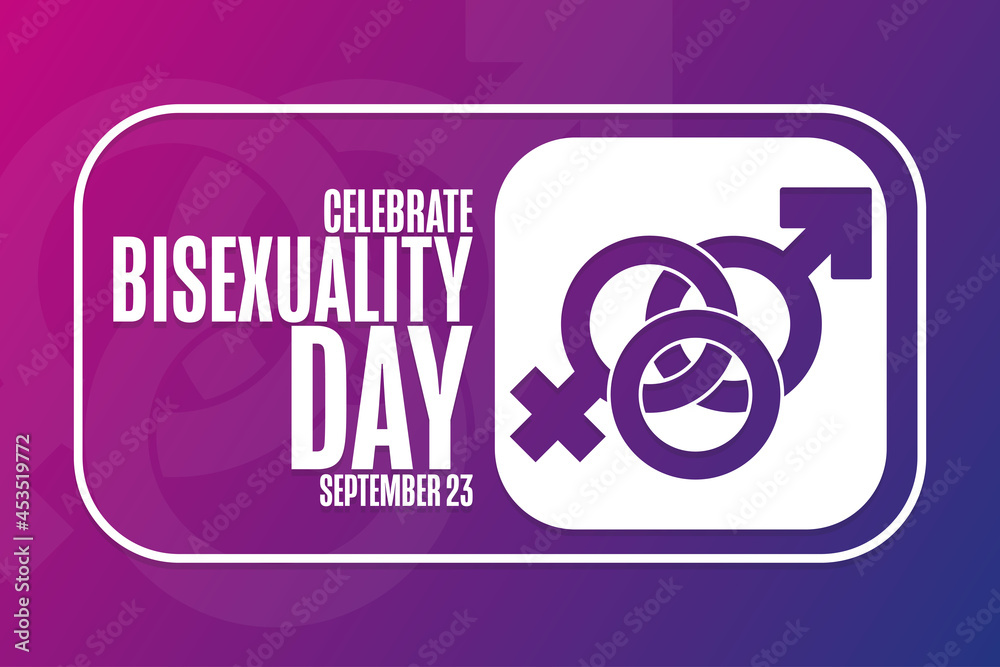 Celebrate Bisexuality Day September 23 Holiday Concept Template For