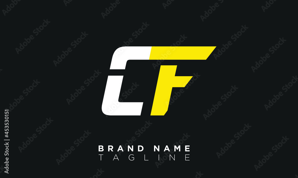 CF Alphabet letters Initials Monogram logo FC, C and F Stock Vector ...