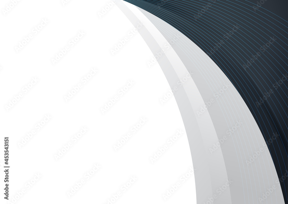 Simple black abstract presentation background with wave. Black abstract ...