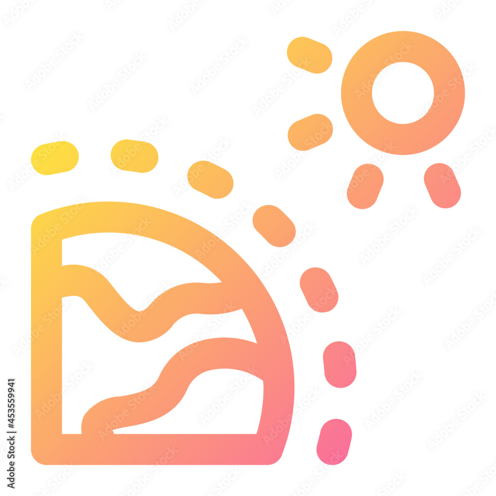 Ozone Layer Icon Illustration Stock Vector | Adobe Stock