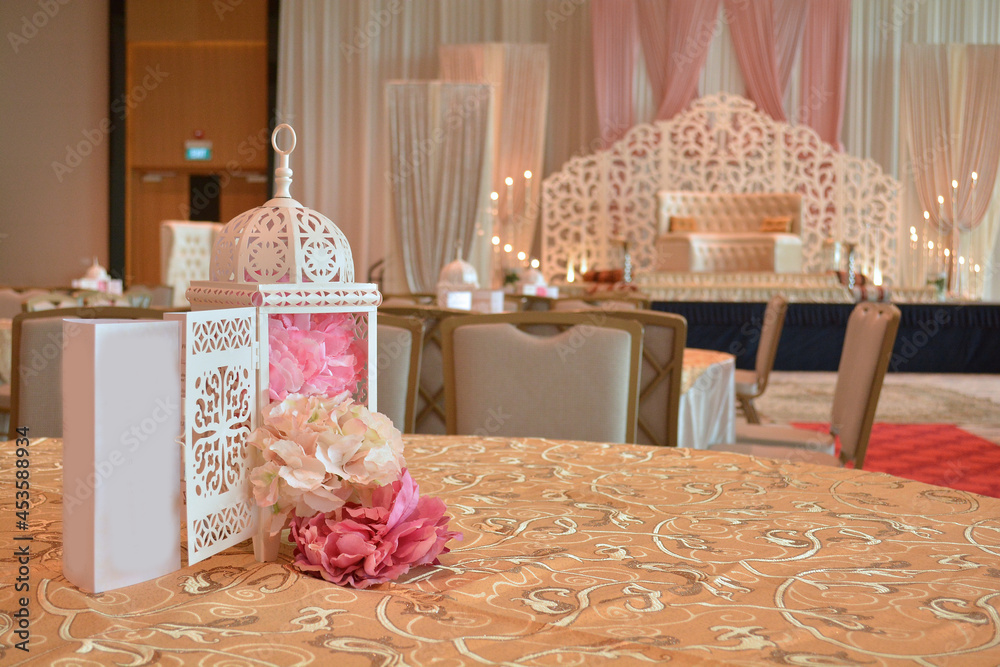 luxury wedding rom banquet sit down muslim buffet party catering with ...