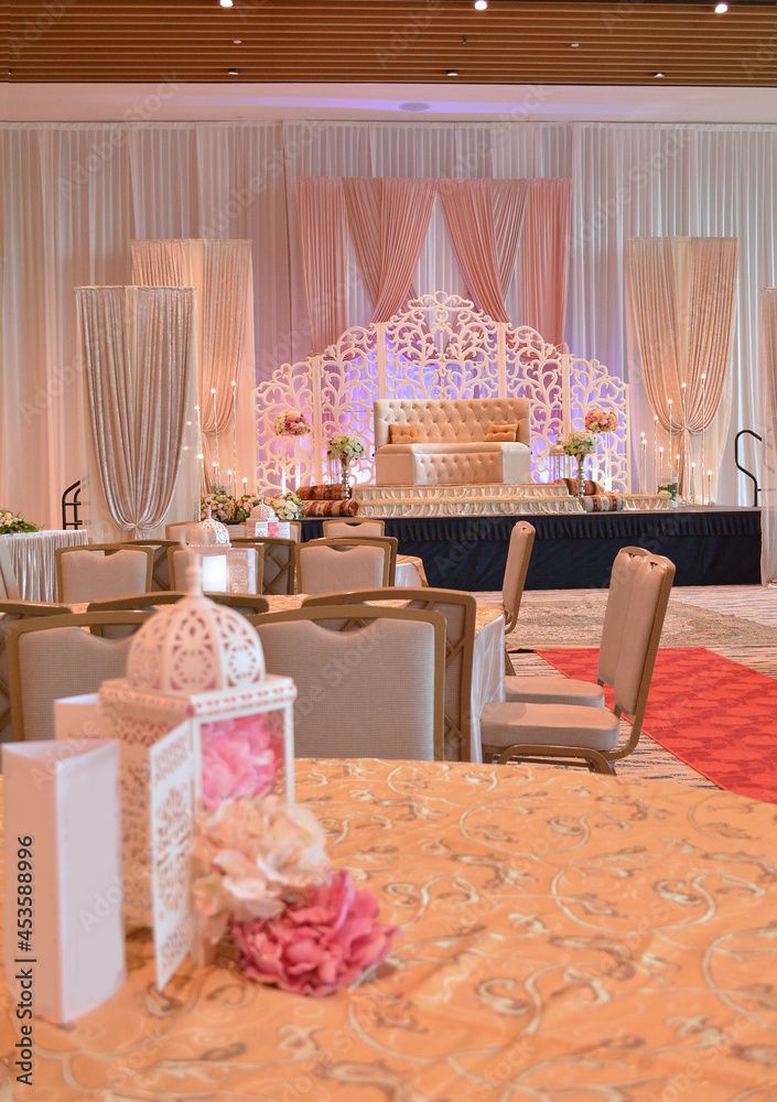 luxury wedding rom banquet sit down muslim buffet party catering with ...