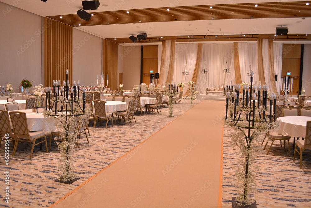 luxury wedding rom banquet sit down muslim buffet party catering with ...