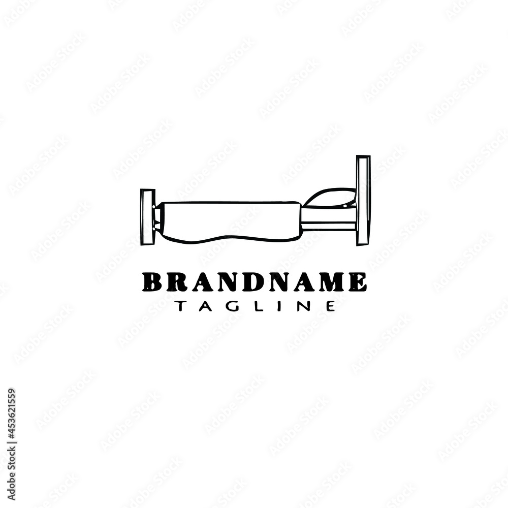 bed logo simple logo icon design template black isolated vector ...