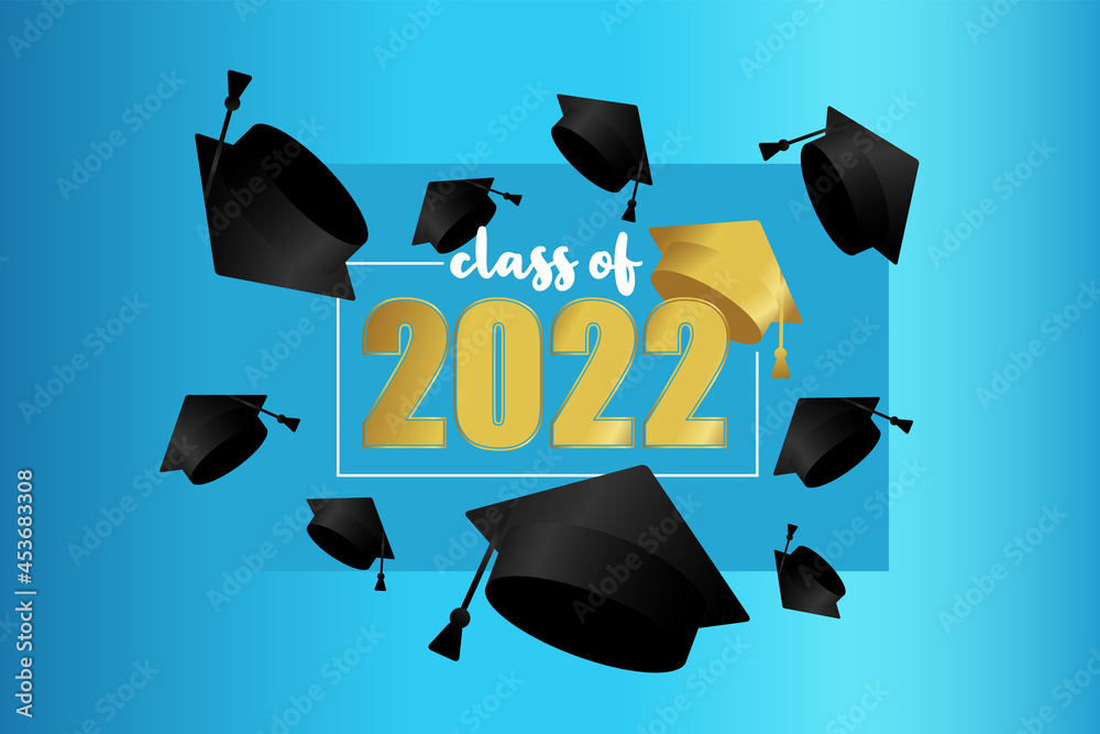 Graduating Class Of 2022 Backgrounds Blue