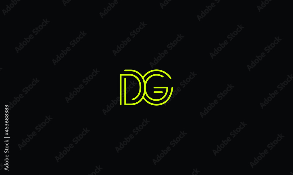 Abstract letterS DG logo design. Creative,Premium Minimal emblem design ...