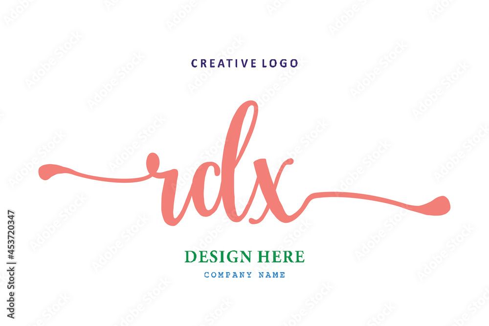 RDX lettering logo is simple, easy to understand and authoritative ...