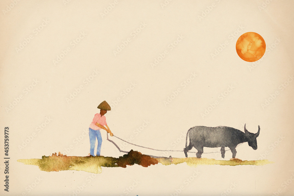 Pag-araro Stock Illustration | Adobe Stock