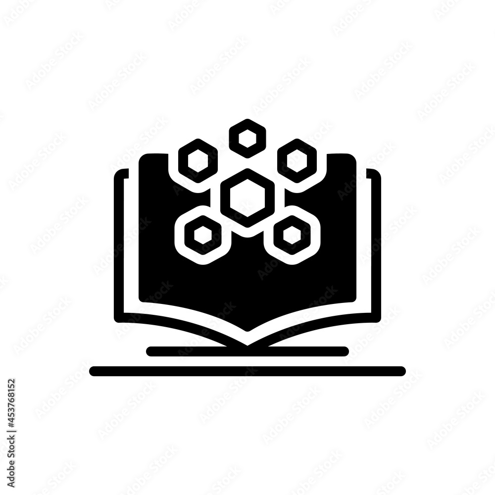 Black solid icon for theory Stock Vector | Adobe Stock
