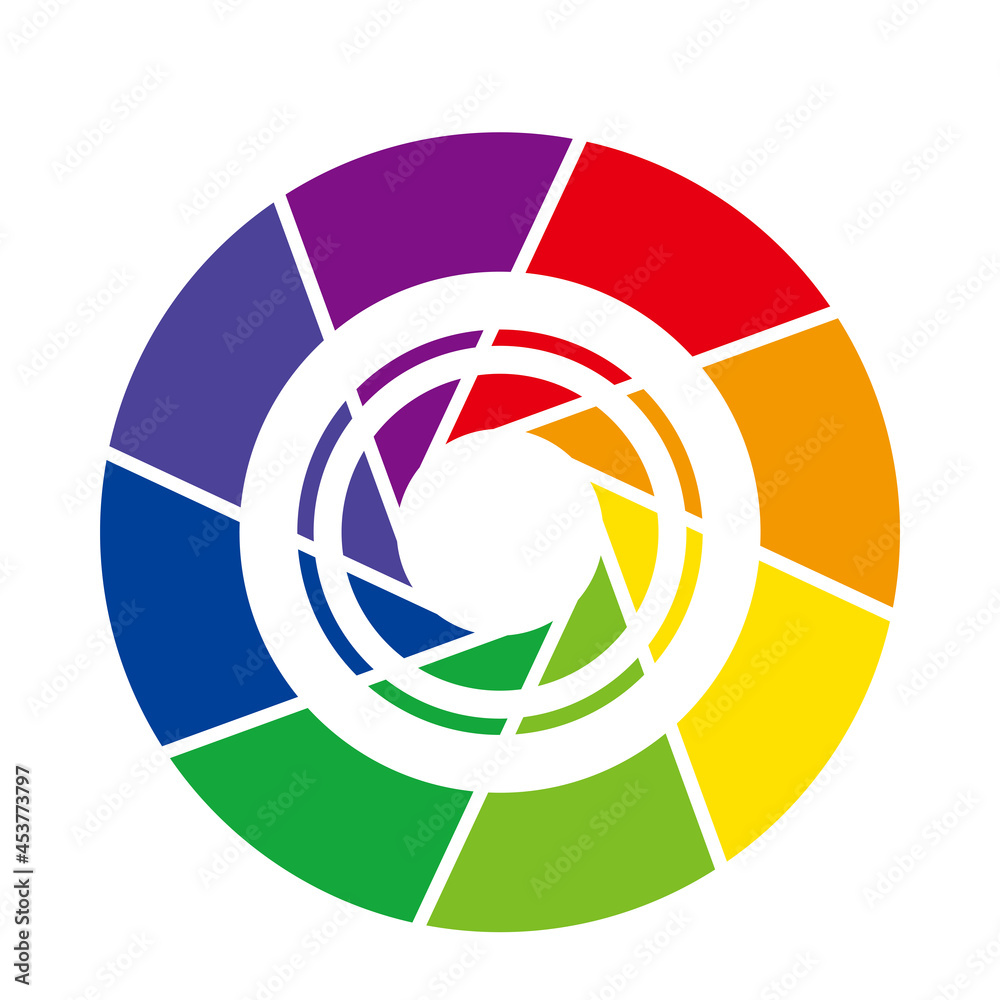 Infographics. Shutter type pie chart, chart chart, illustration, PDCA ...