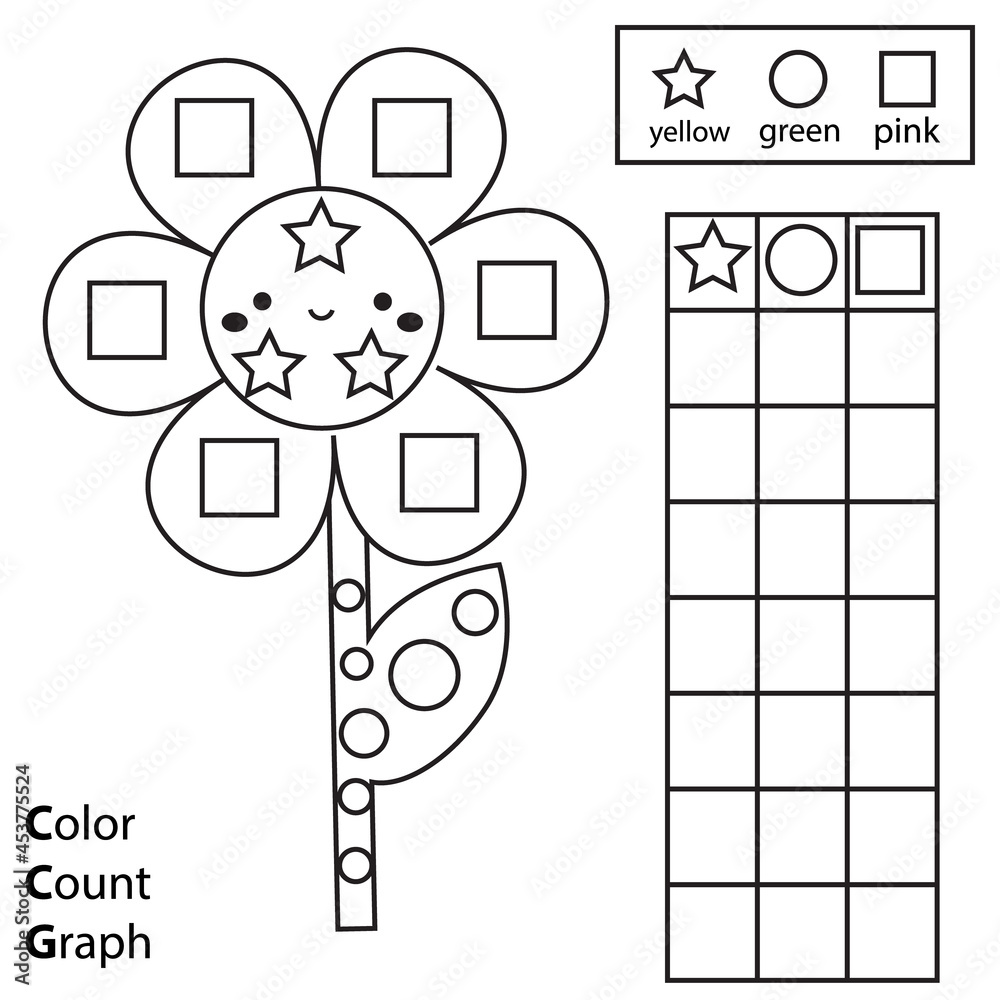 Flower Shapes To Color