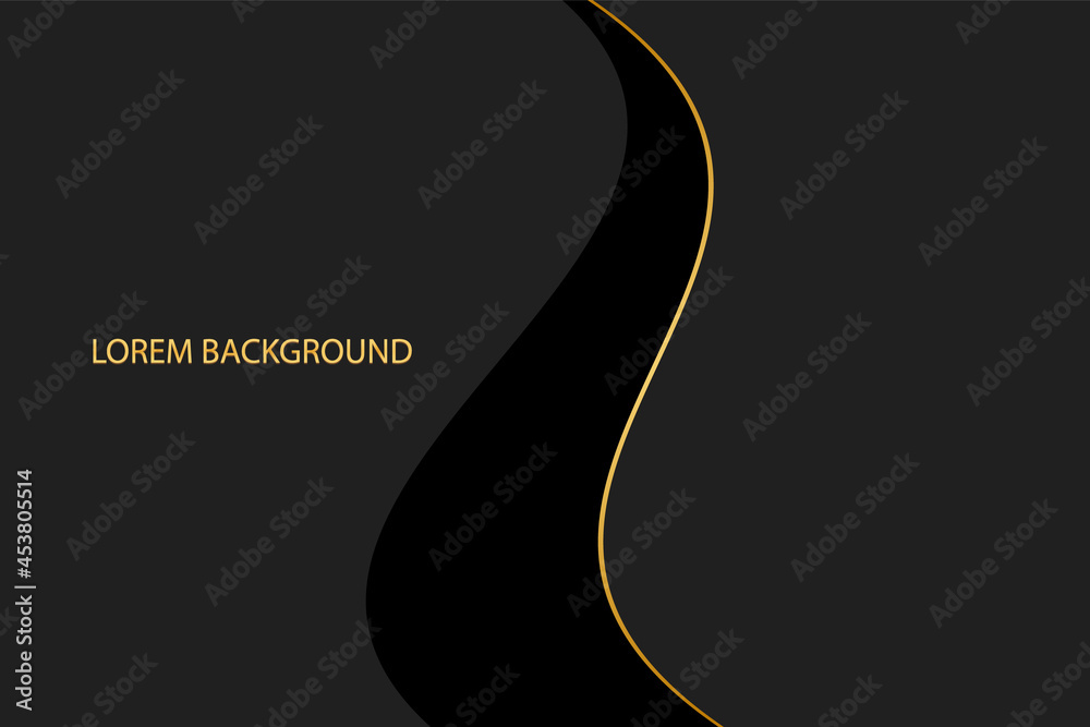 Original cover design, horizontal vector template. Geometric black ...