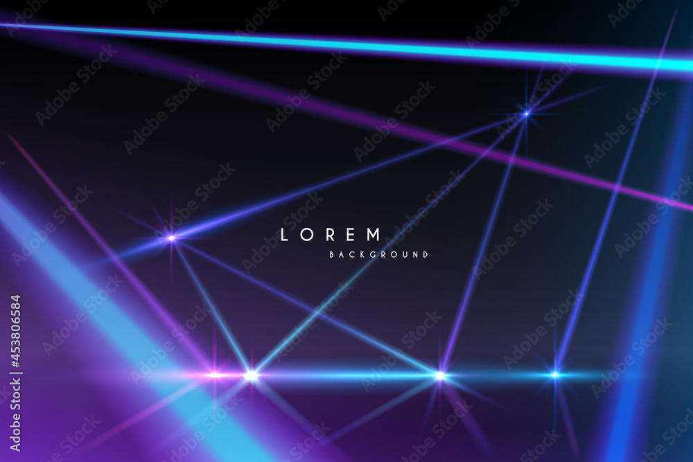 Abstract neon light lines background Stock Vector | Adobe Stock