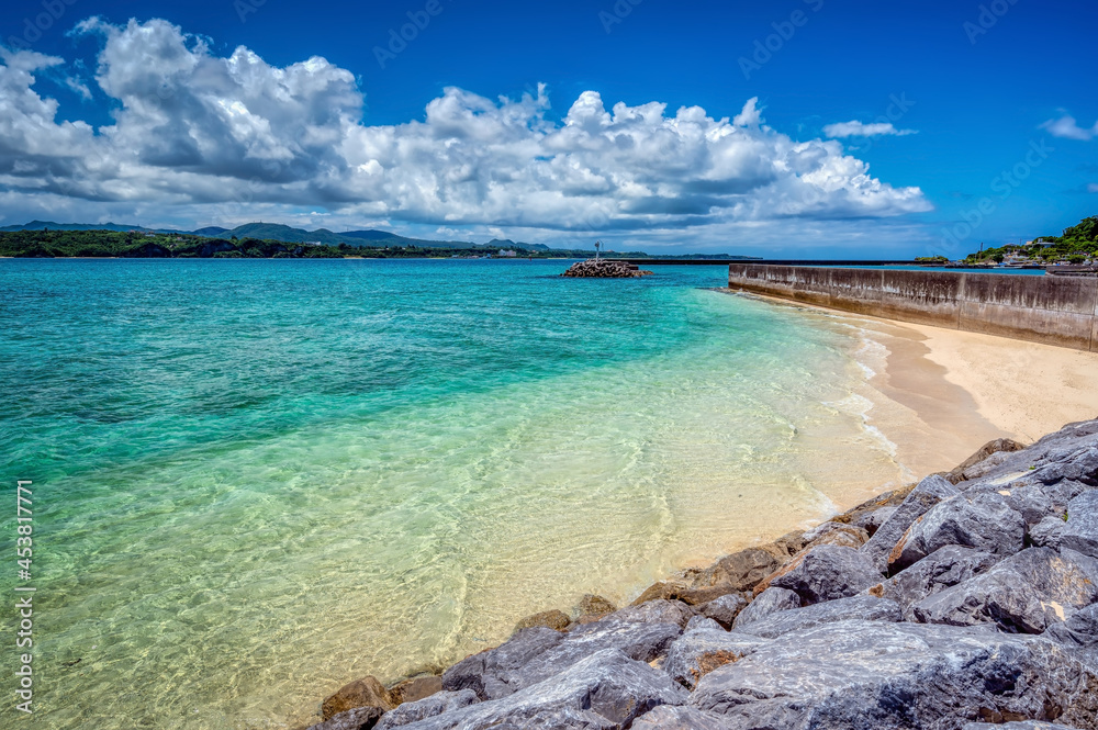 Kouri Island Beach. Kouri Island is a small island joined by bridge to ...
